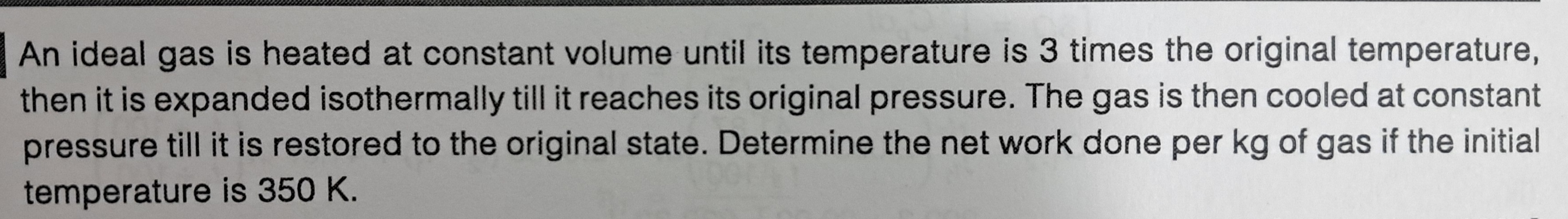 Solved An ideal gas is heated at constant volume until its | Chegg.com