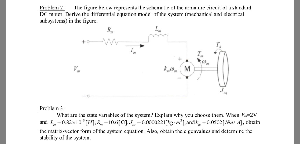 Solved Problem 2: The figure below represents the schematic | Chegg.com