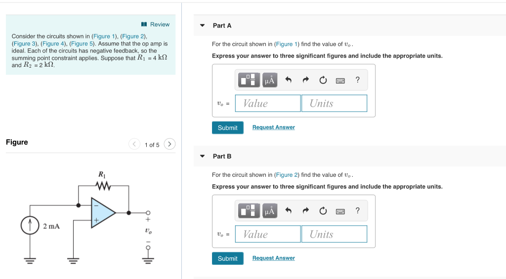 Solved Review Part A Consider the circuits shown in (Figure | Chegg.com