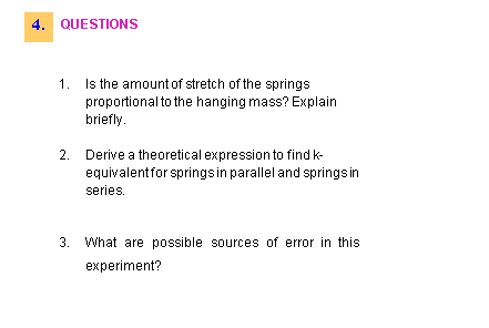 Solved EXPERIMENT-1: Hooke's Law Determination of Spring | Chegg.com