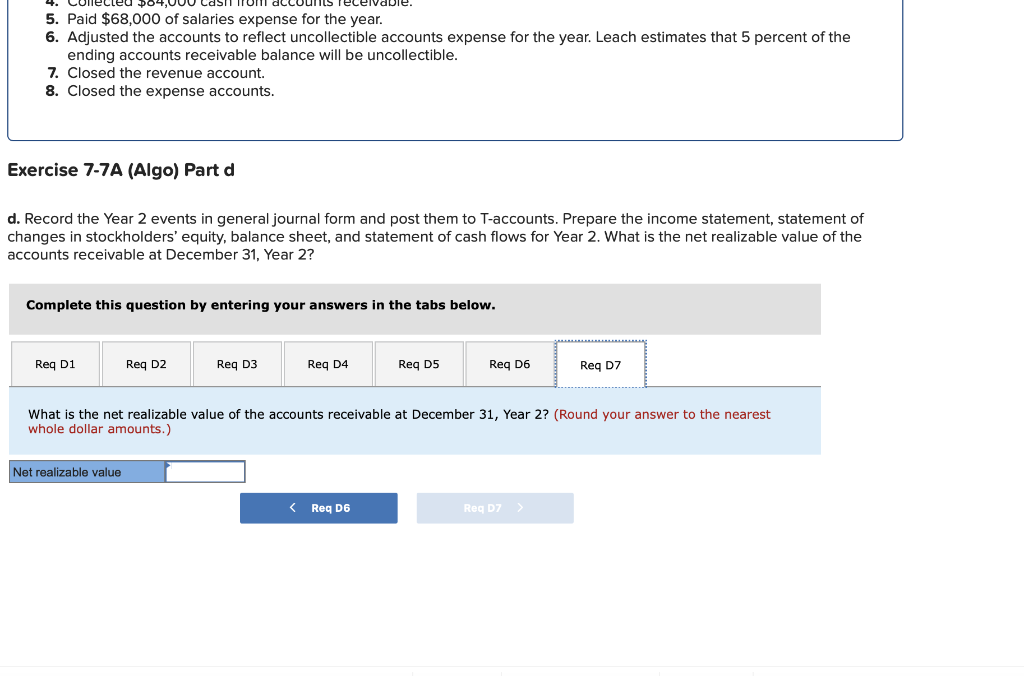 Solved Exercise 7-7A (Algo) Effect of recognizing | Chegg.com