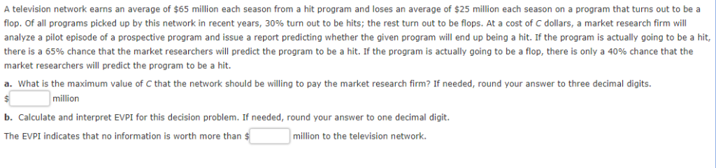 A Television Network Earns An Average Of 65 Million