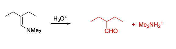 Solved H30+ + Me2NH2 NMe2 CHO | Chegg.com