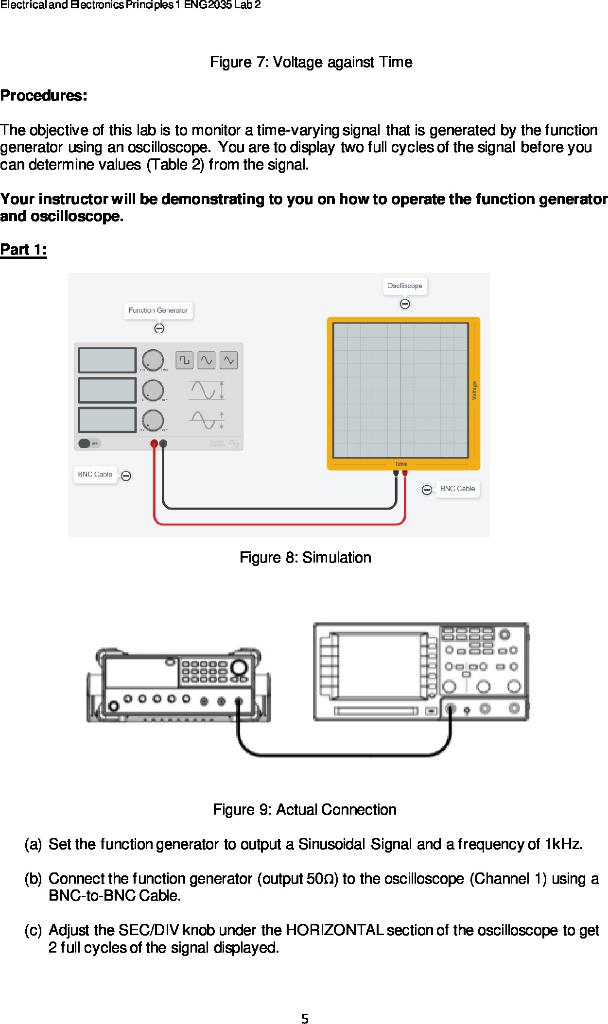 Solved Objective: Experiment 1: Introduction to AC Signals | Chegg.com