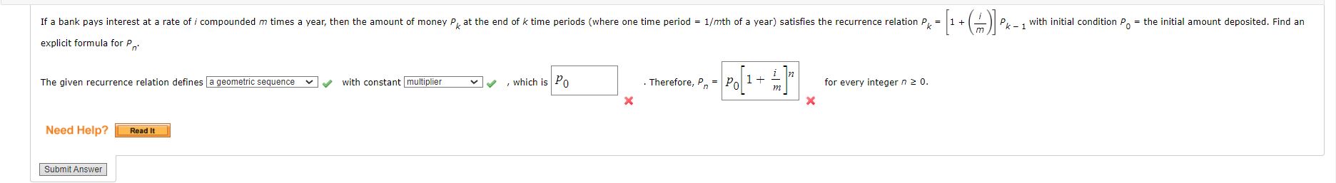 Solved explicit formula for Pn.The given recurrence relation | Chegg.com
