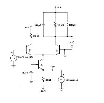 Solved For the mixer shown below, determine an expression | Chegg.com
