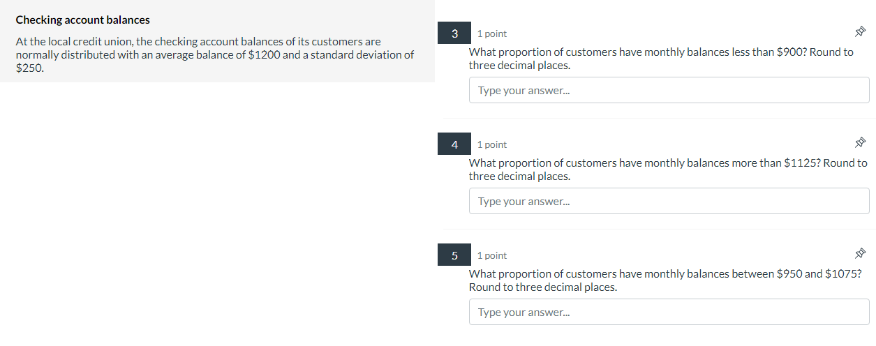 Solved Checking account balances At the local credit union, | Chegg.com