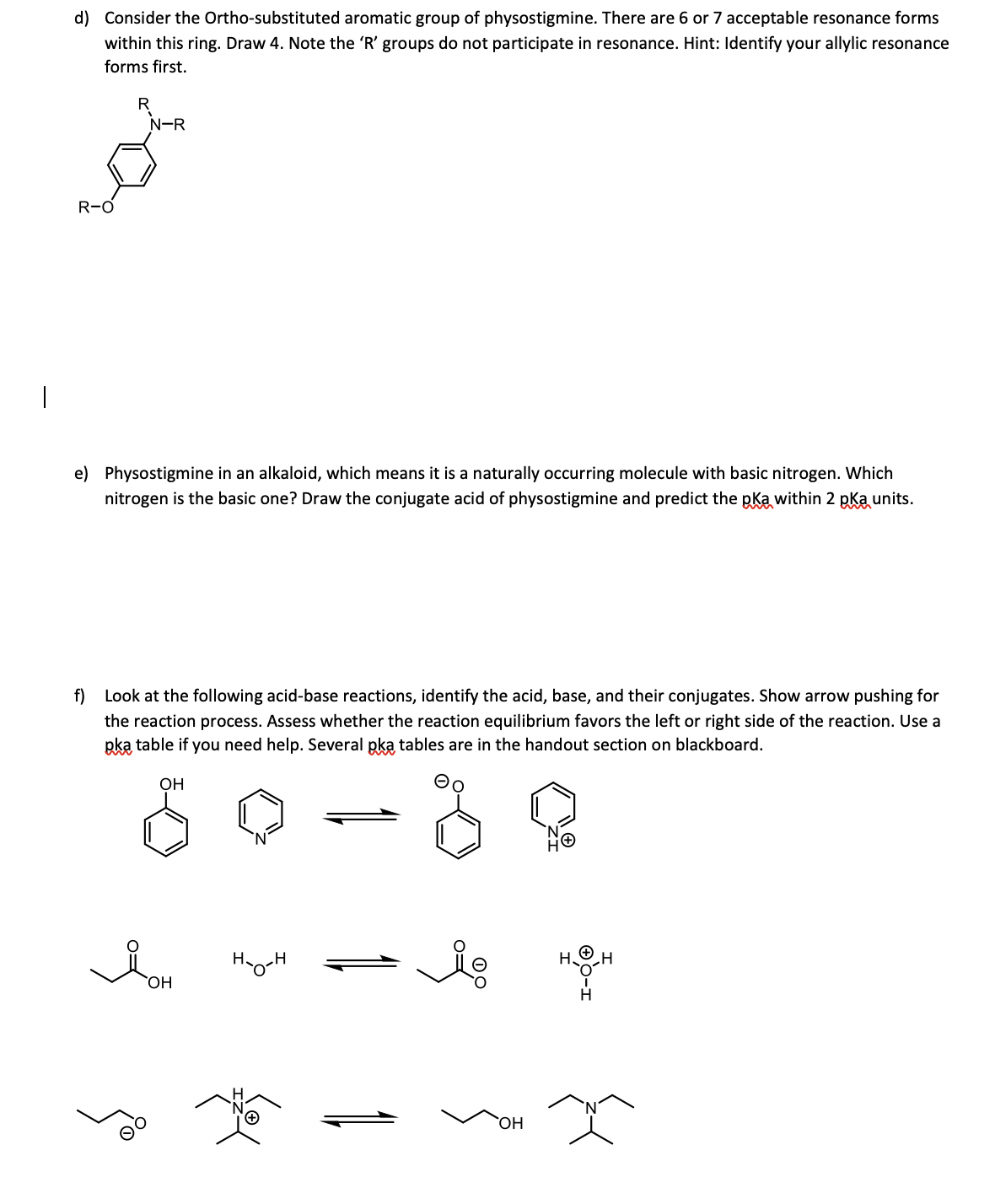 Solved d) Consider the Ortho-substituted aromatic group of | Chegg.com