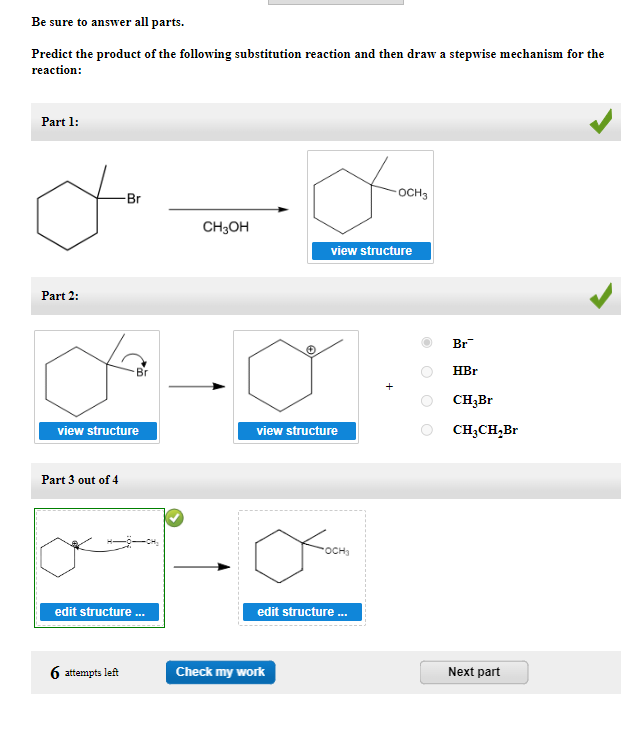 Solved Predict The Product Of The Following Substitution