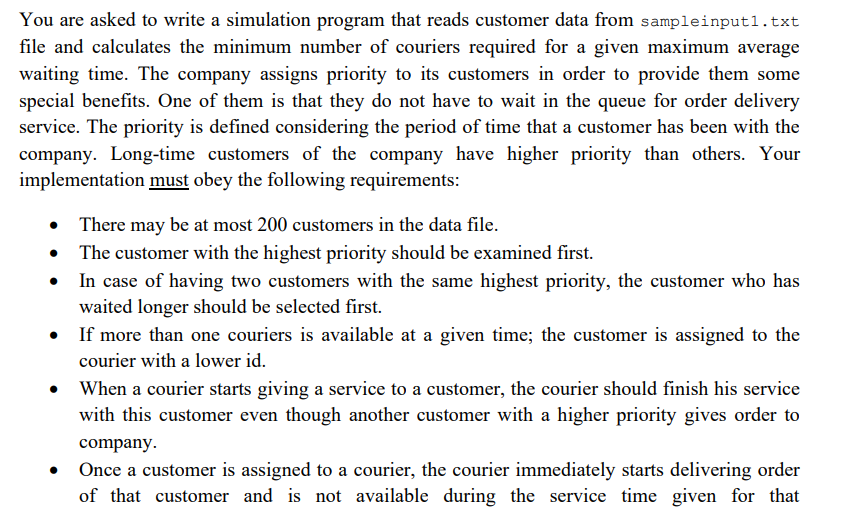 Solved In this task, you are supposed to implement a Java | Chegg.com