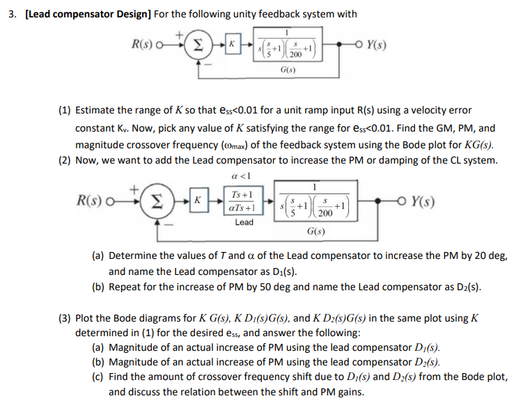 Solved 1. [PD Controller] The following block diagram shows | Chegg.com