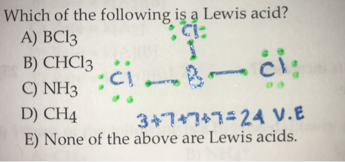 Solved The answer is BCL3, but how? Can’t it not accept any | Chegg.com