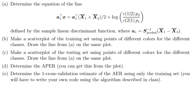 For this question you will need the data sets 1 | Chegg.com