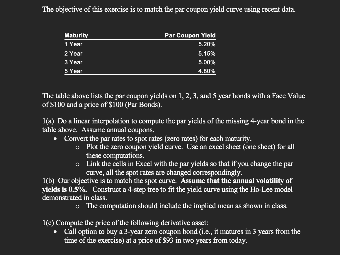 Solved The objective of this exercise is to match the par | Chegg.com