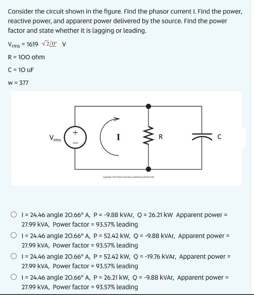 Solved Consider the circuit shown in the figure. Find the | Chegg.com