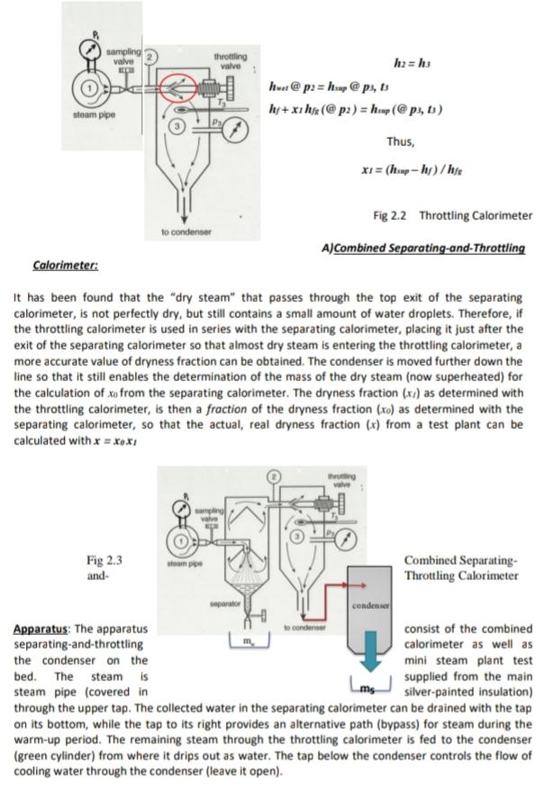 Solved 5 EXPERIMENT 2: STEAM PROPERTIES Aim: To determine | Chegg.com
