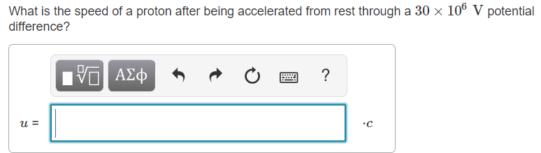 Solved What Is The Speed Of A Proton After Being Accelerated