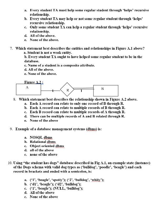 Which Term Best Describes An Attribute In A Database Table