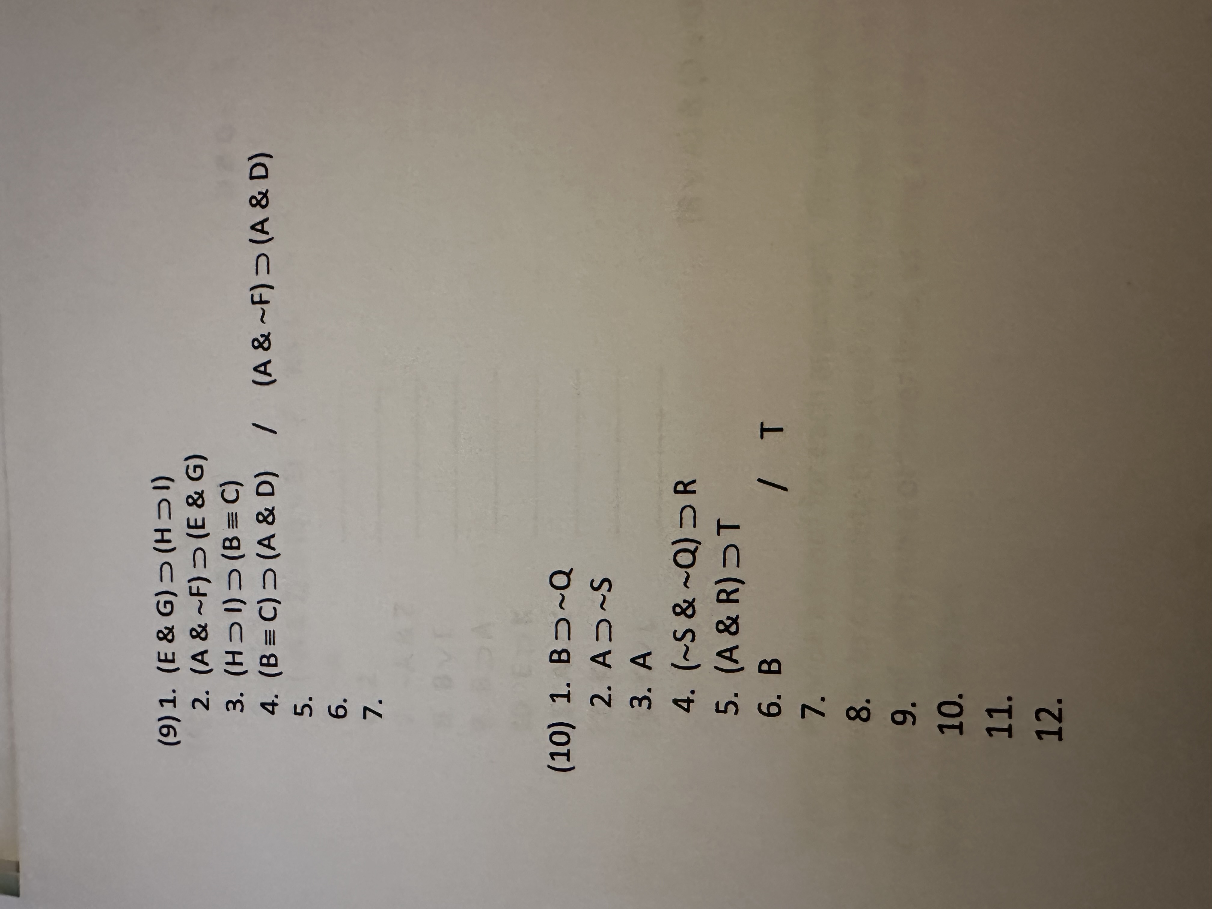 Provide a proof for each argument. The empty lines | Chegg.com