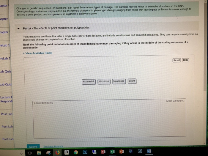 Solved Changes in genetic sequences, or mutations, can | Chegg.com