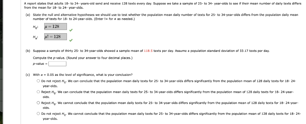 Solved A report states that adults 18− to 24− years-old send | Chegg.com