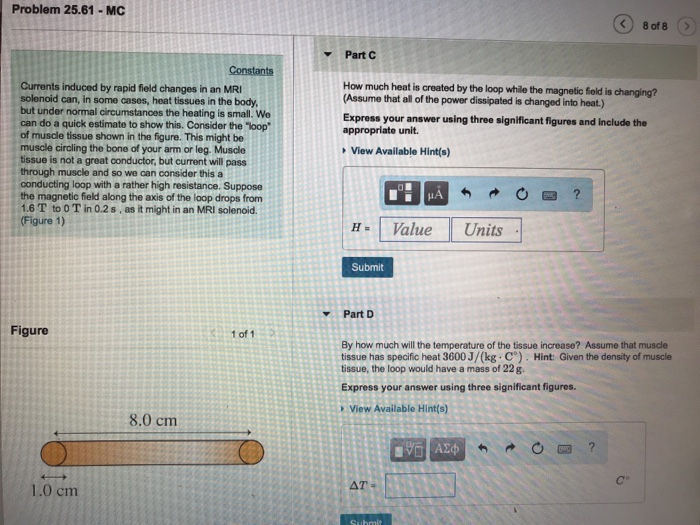Solved Constants Part A What is the induced emf in the loop? | Chegg.com