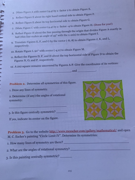 cryl Written Assignment 6: Transformations and | Chegg.com