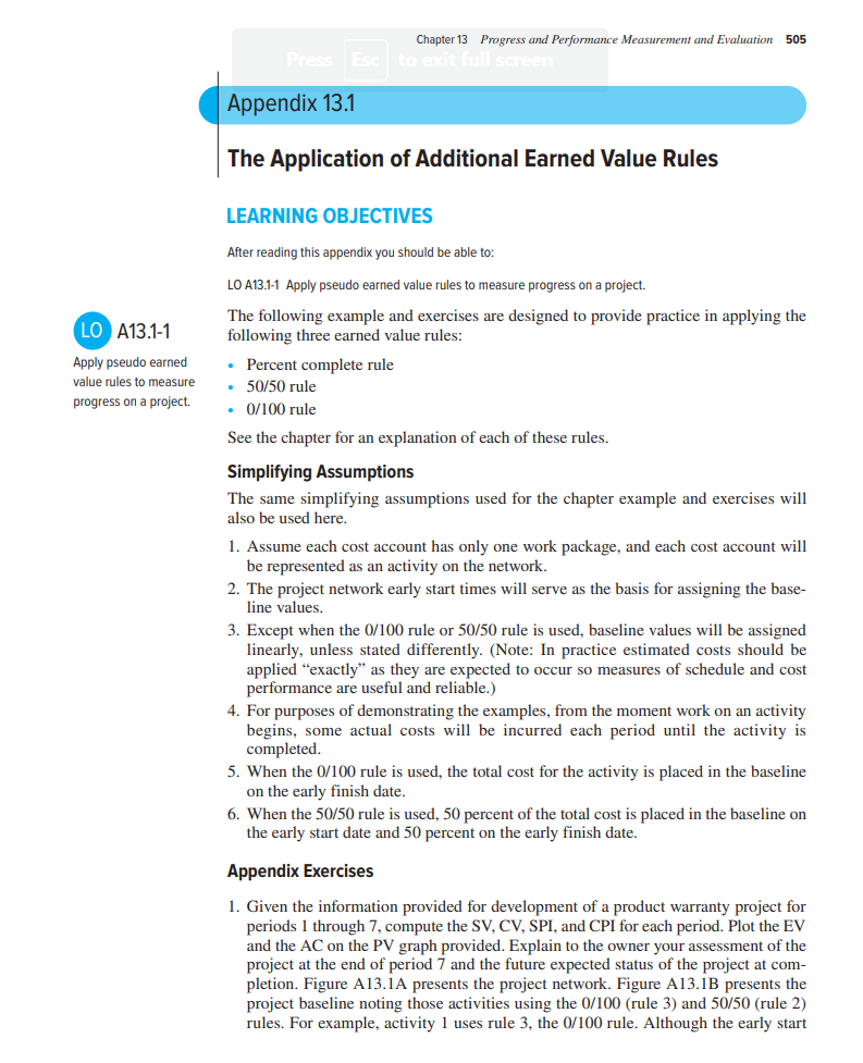 After reading this appendix you should be able to: LO | Chegg.com