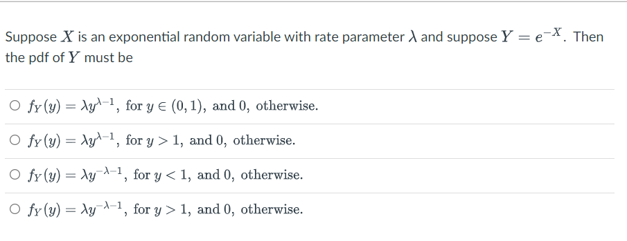Solved — Suppose X Is An Exponential Random Variable With 2130