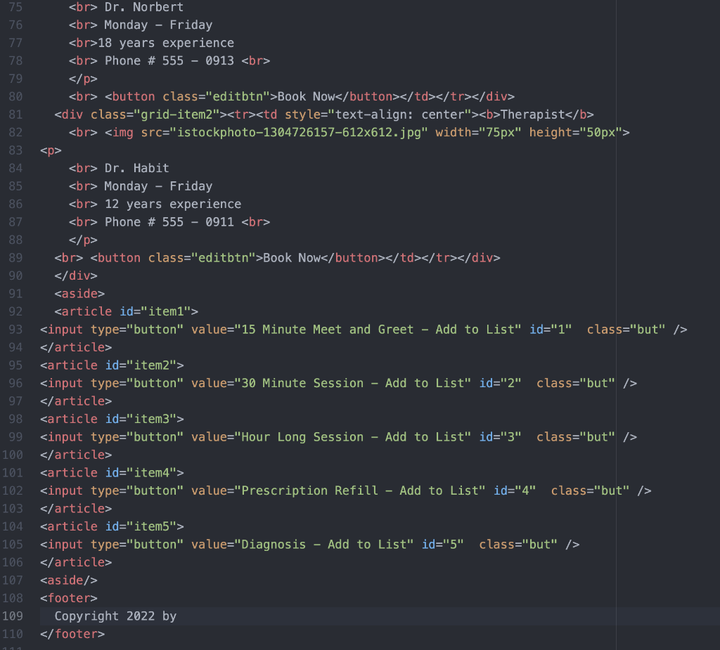 Solved Create your Wish list JavaScript Code Your | Chegg.com