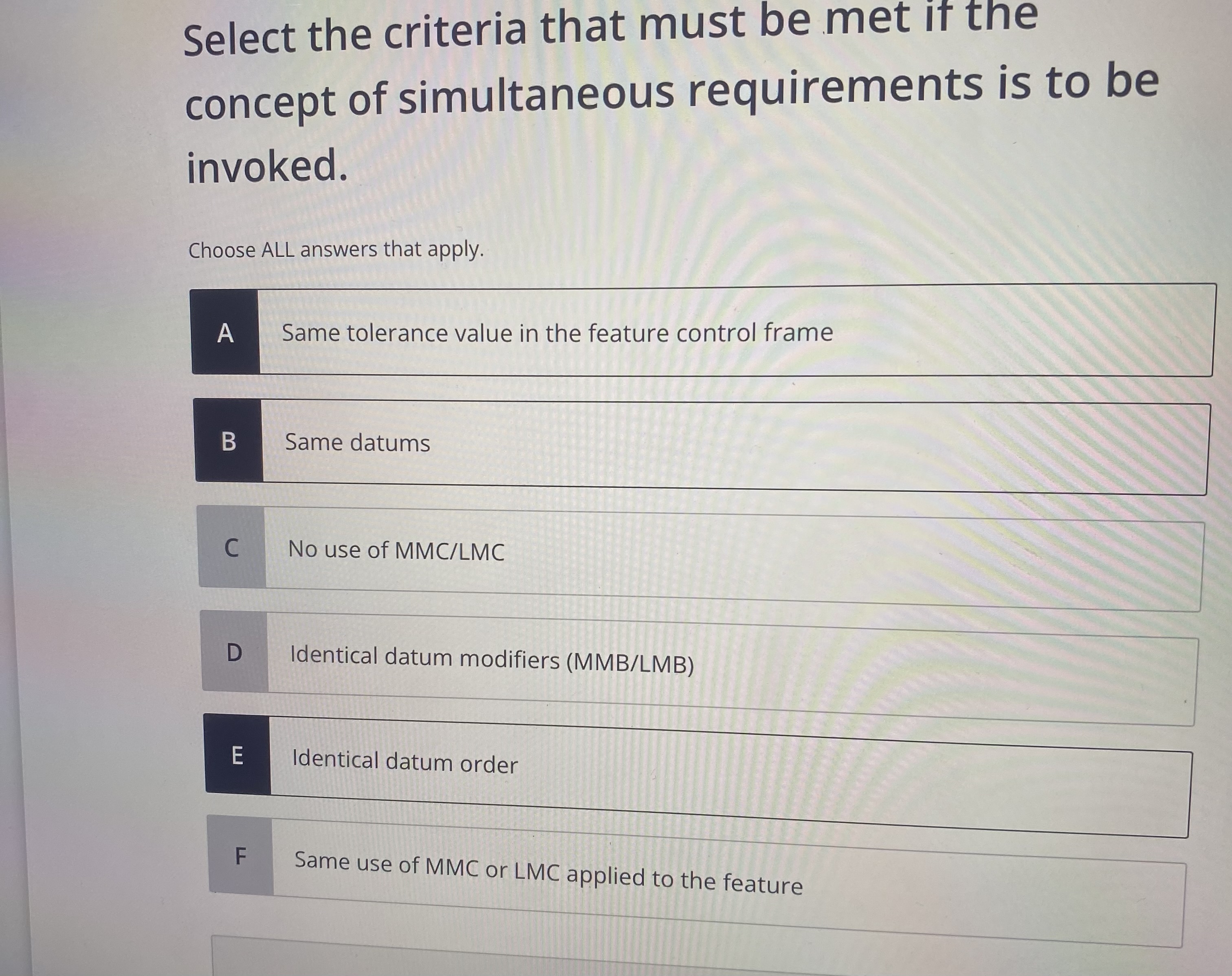 Solved Select the criteria that must be met it theconcept of | Chegg.com