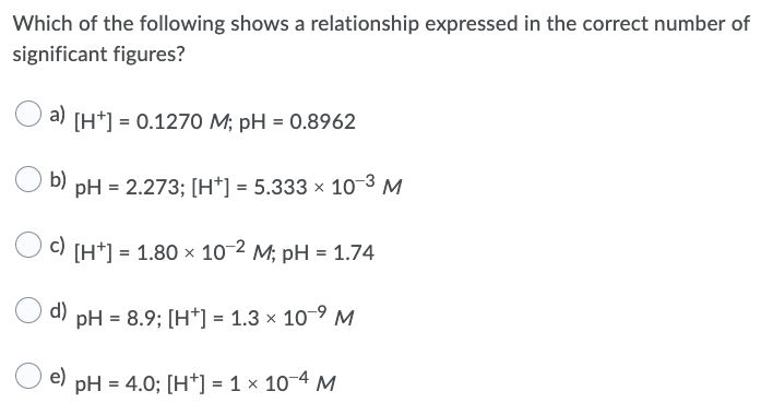 Solved Which of the following shows a relationship expressed | Chegg.com