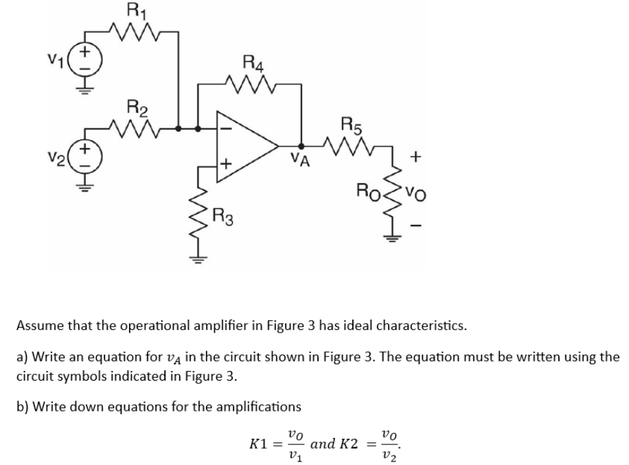Assume that the operational amplifier in Figure 3 has | Chegg.com