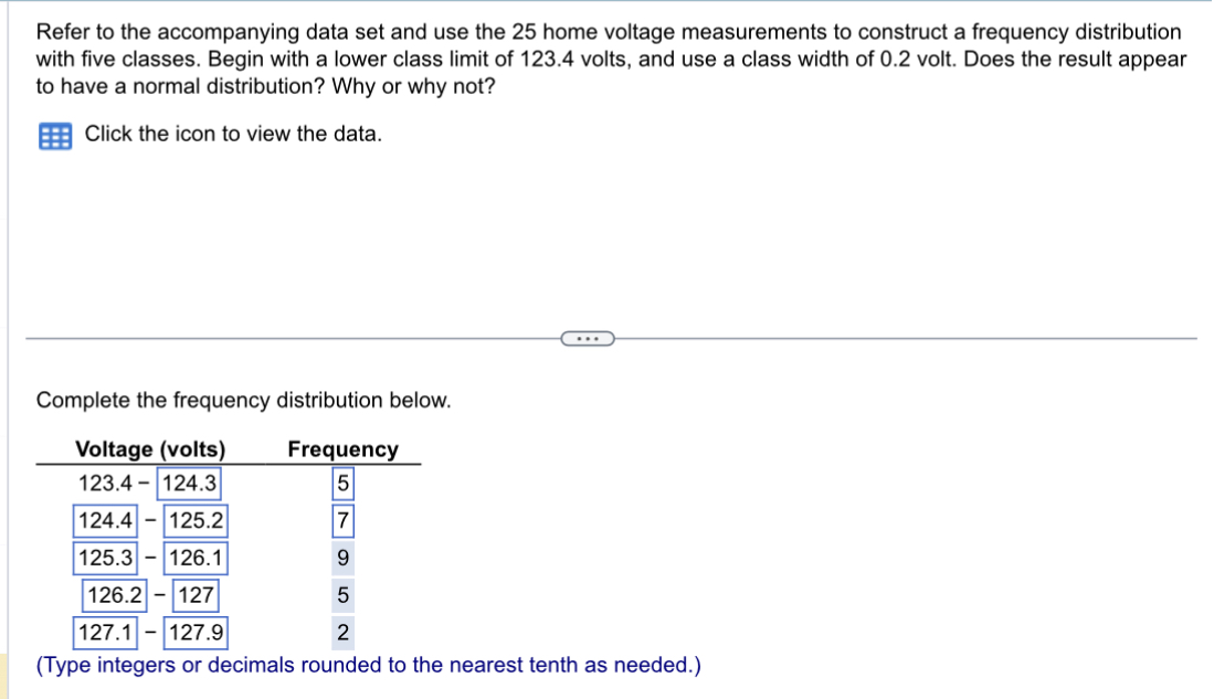 Solved Refer to the accompanying data set and use the 25 | Chegg.com