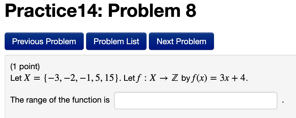 Solved Practice 14 Problem 6 Previous Problem Problem List 