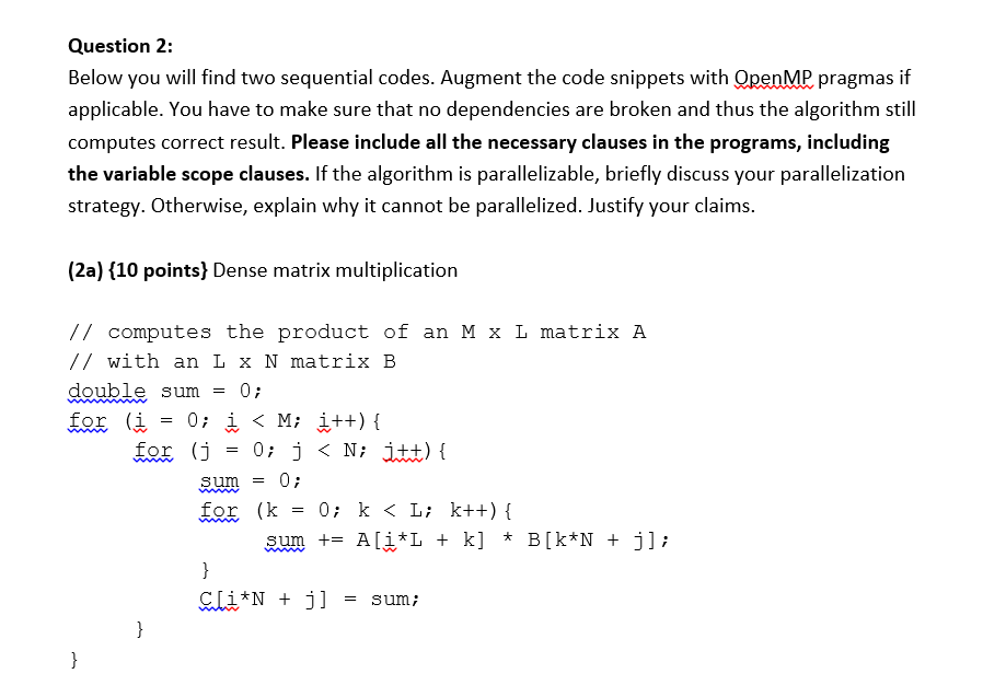 Solved Question 2: Below you will find two sequential codes. | Chegg.com