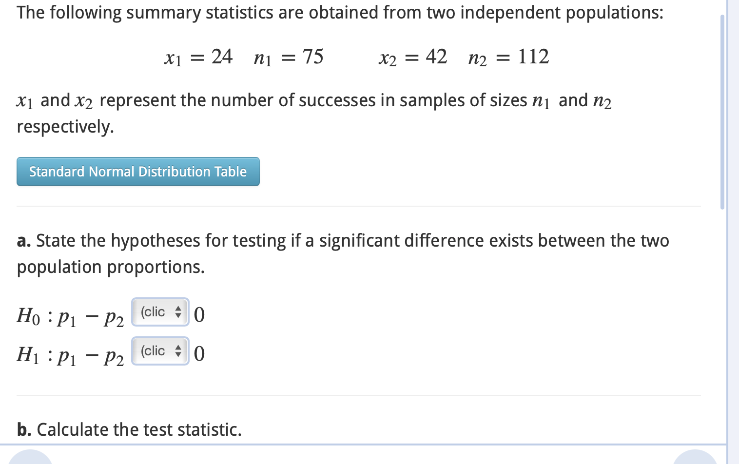 Solved The Following Summary Statistics Are Obtained From
