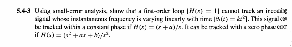 Solved 5.4-3 ﻿Using small-error analysis, show that a | Chegg.com