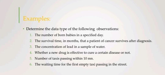 Solved Examples Determine the data type of the following | Chegg.com