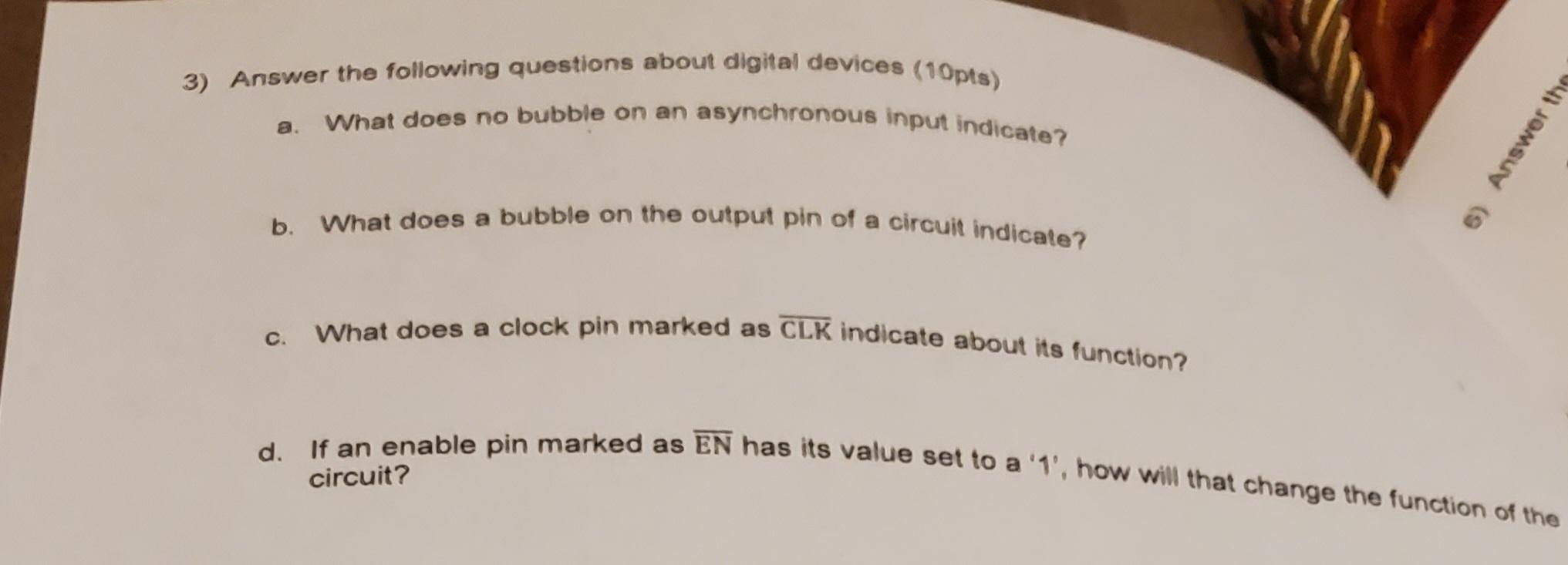 Solved 3) Answer the following questions about digital | Chegg.com
