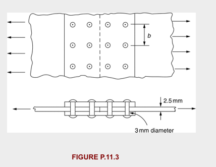 Solved P.11.3. The double riveted butt joint shown in Fig. | Chegg.com