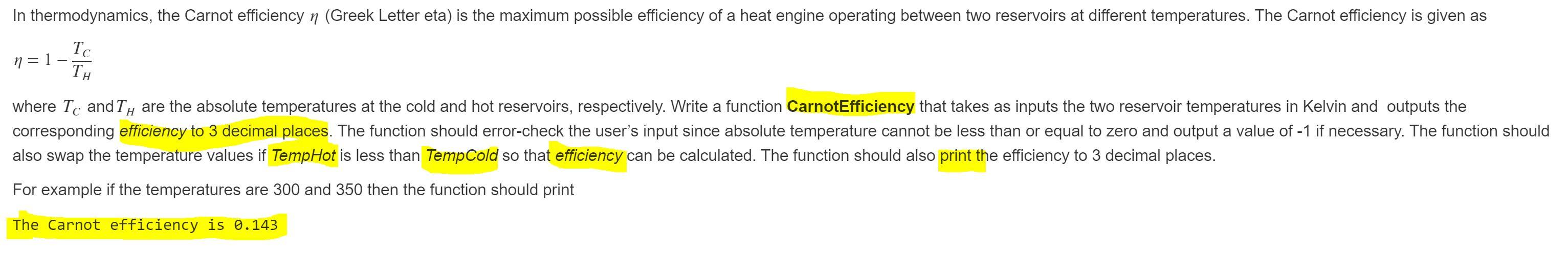 Solved In MATLAB Must use/work with; negative temperatures, | Chegg.com