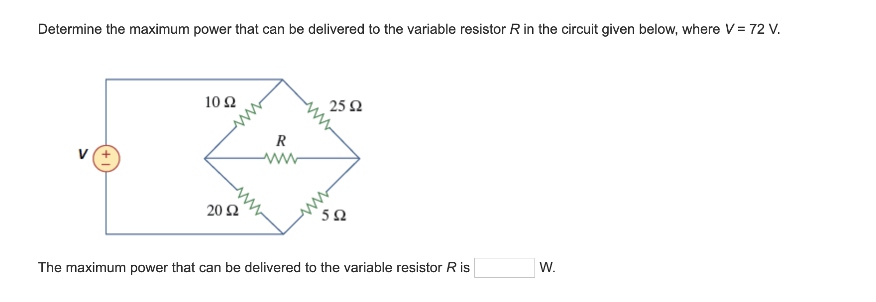 Solved Determine the maximum power that can be delivered to | Chegg.com