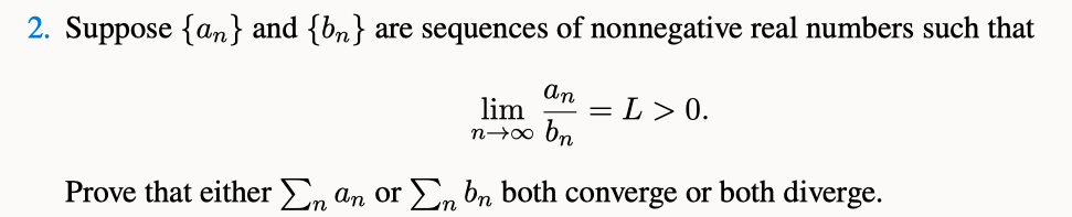 Solved 2. Suppose {an} and {bn} are sequences of nonnegative | Chegg.com