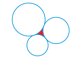 Solved Three circles of radii 4, 5, and 7 cm are mutually | Chegg.com