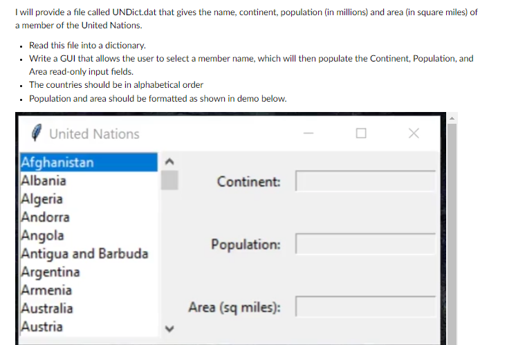 Solved I will provide a file called UNDict.dat that gives | Chegg.com