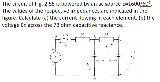 Solved The circuit of Fig. 2.55 ﻿is powered by an ac source | Chegg.com