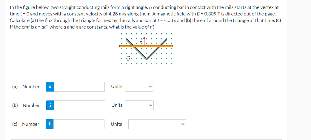 Solved In the figure below, two straight conducting rails | Chegg.com