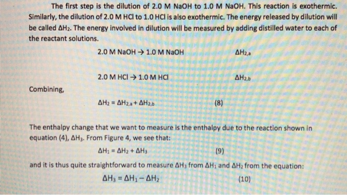 Solved I did an enthalpy lab and I need to calculate the | Chegg.com