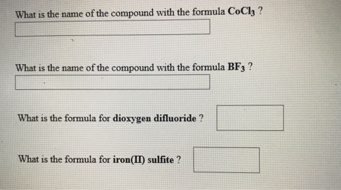 Solved What is the name of the compound with the formula SF4 | Chegg.com